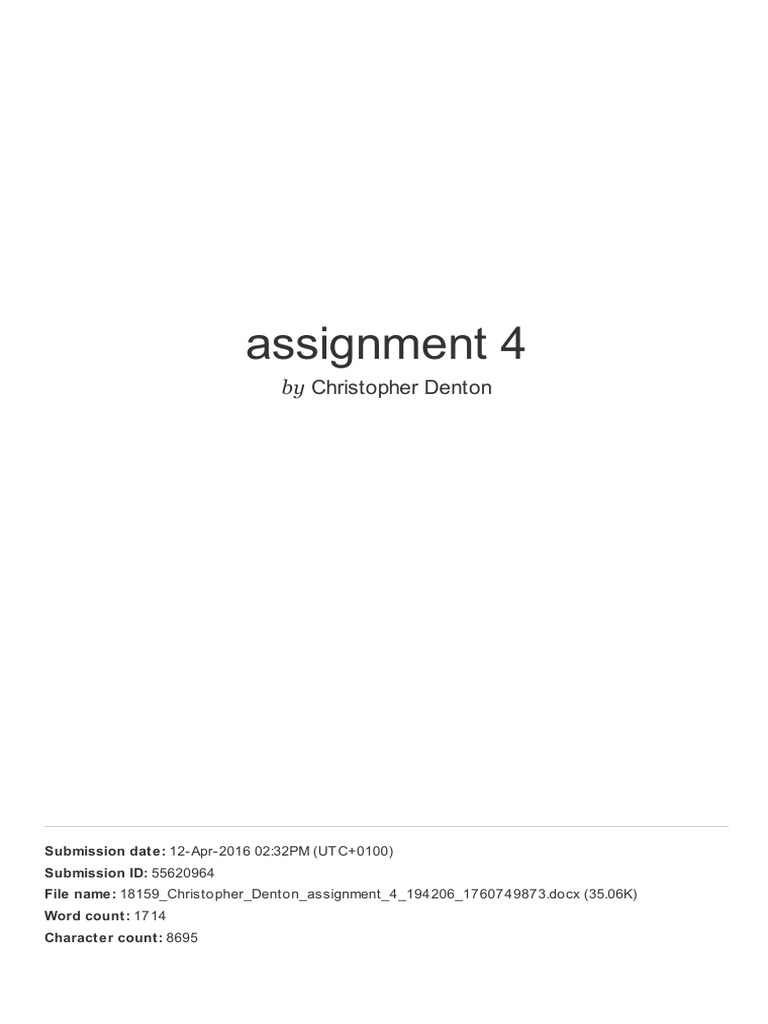assignment 4 | PDF