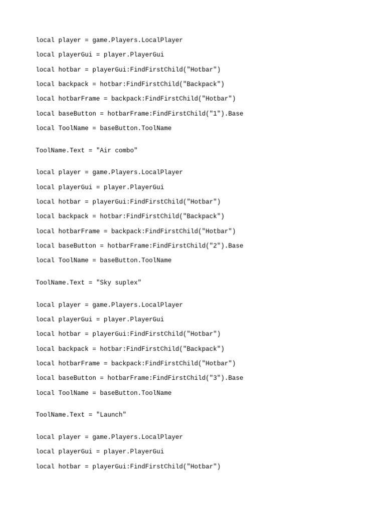 Goku Moveset and Animation Scripts | PDF | Humanoids | Games & Activities