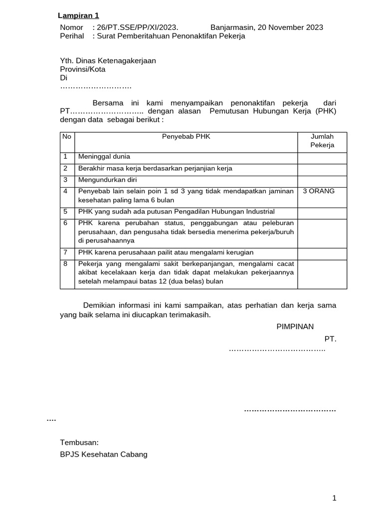 Format Penonaktifan Bpjs Kes Pdf