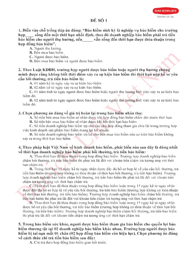 Tong Hop de 01-10 - Cau Hoi | PDF