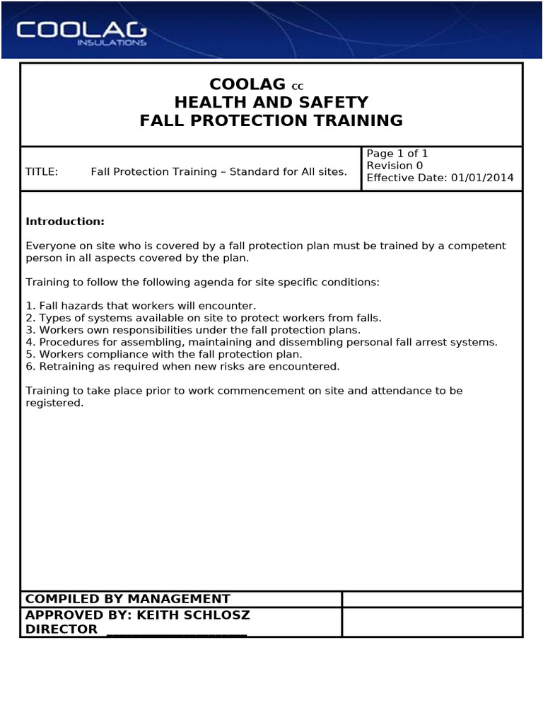 14 Fall Protection Training | PDF