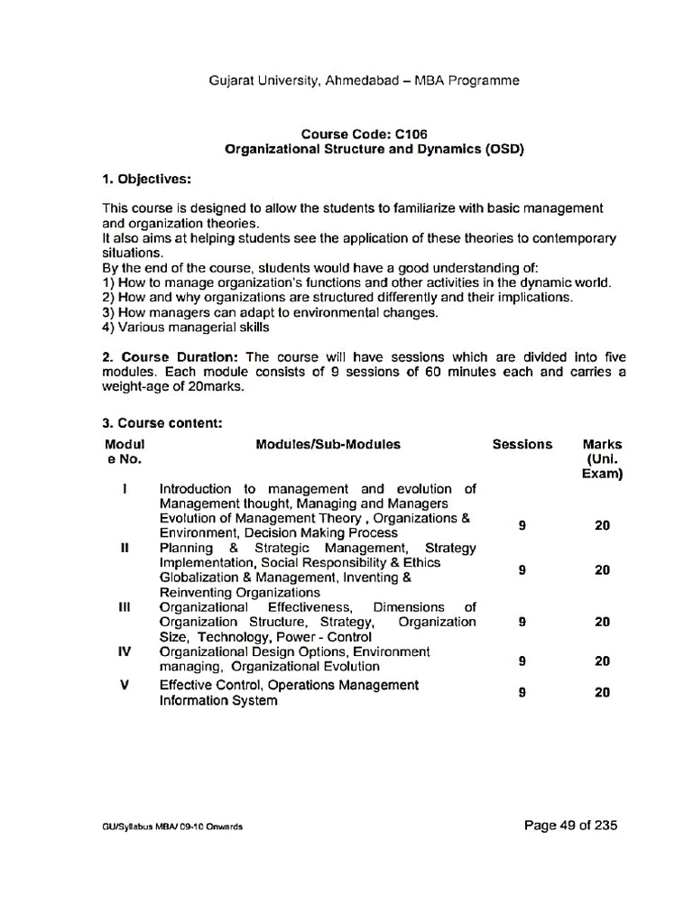 Organizational Structure and Dynamics | PDF