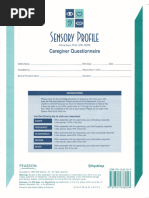 Sensory Profile - 2 | PDF