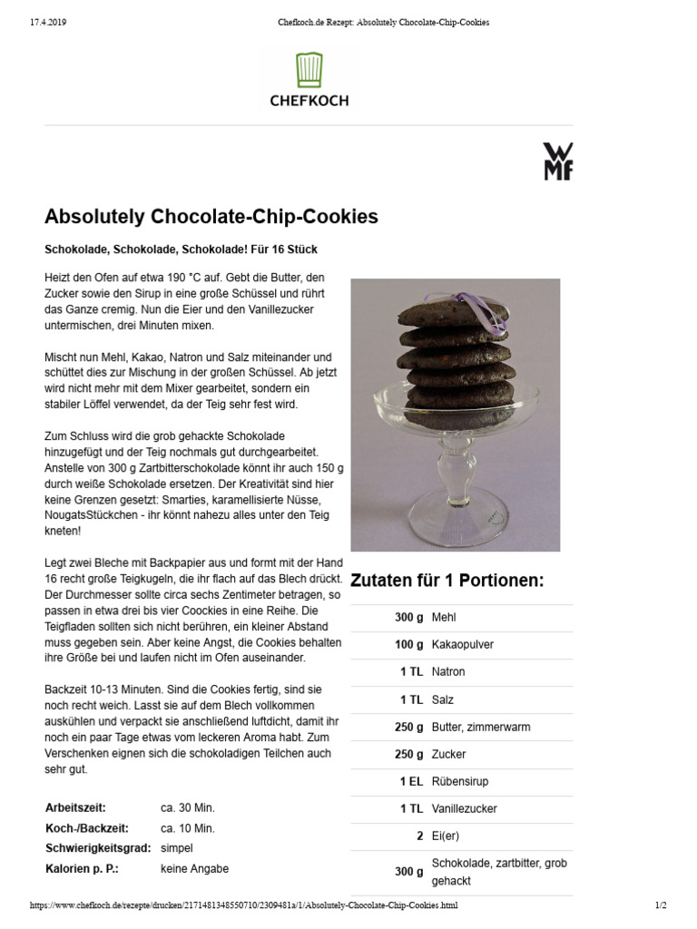 Absolutely Chocolate-Chip-Cookies | PDF