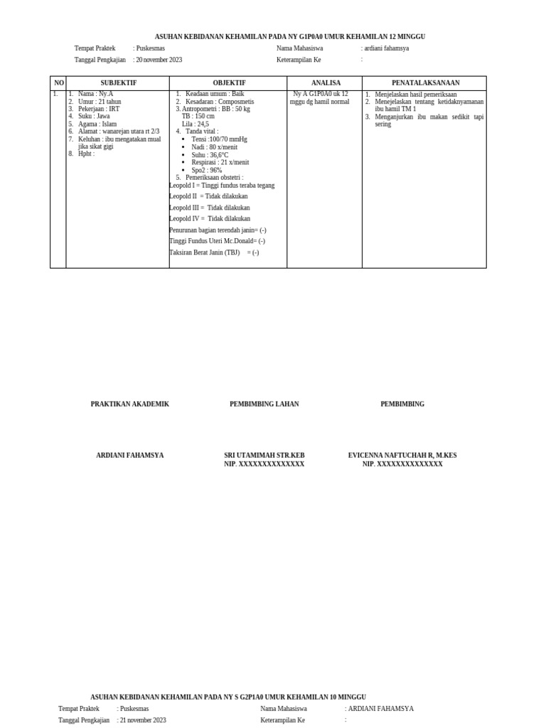 Askeb Hamil TM 1 | PDF