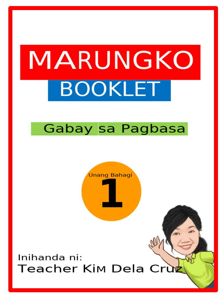 Marungko Booklet 1 | PDF