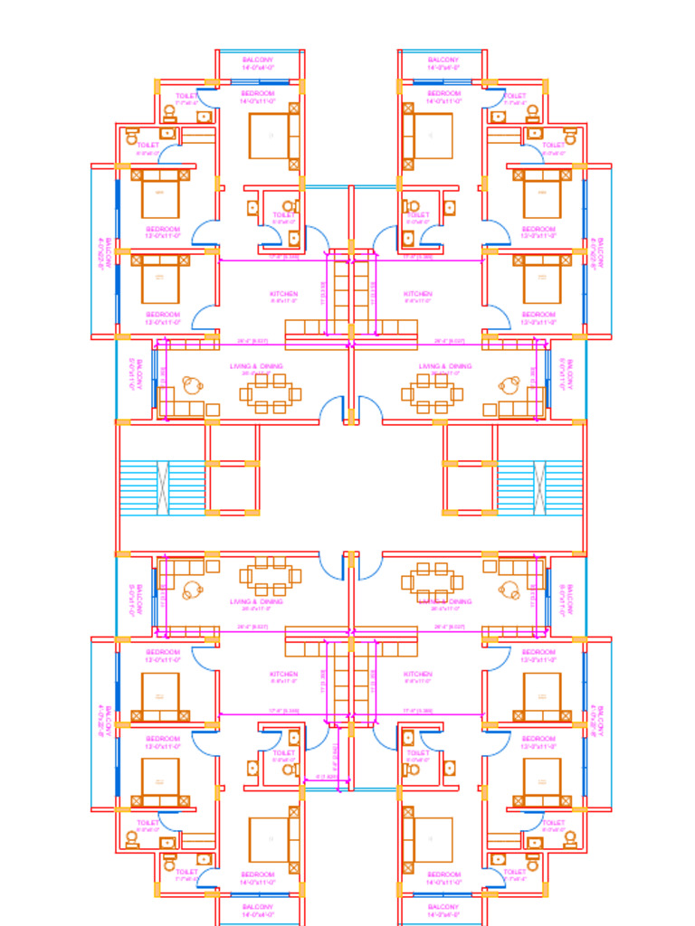 Apartments Final Plan-3bhk | PDF