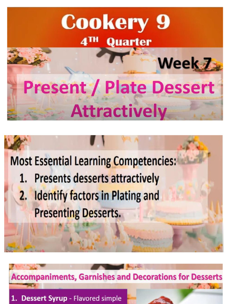 Cookery 9 q4 Week 7 Ebs PDF | PDF