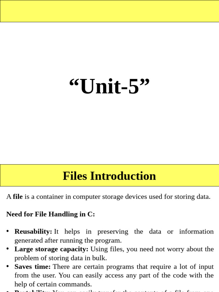 PPS Unit 5 | PDF