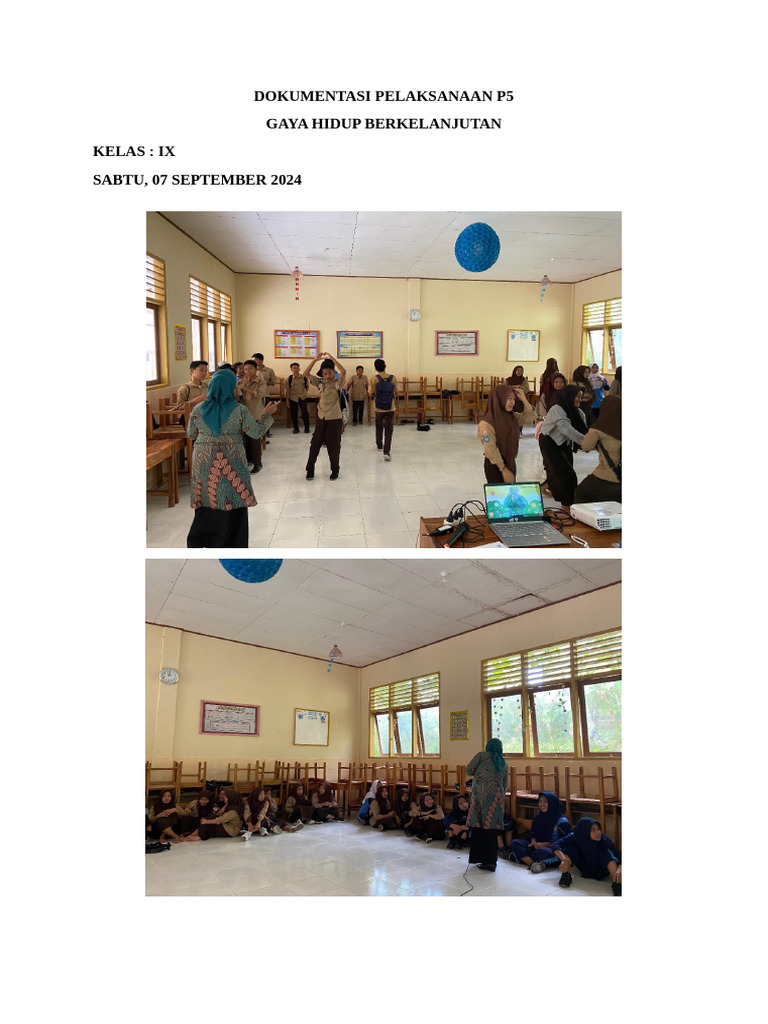 DOKUMENTASI PELAKSANAAN P5 | PDF
