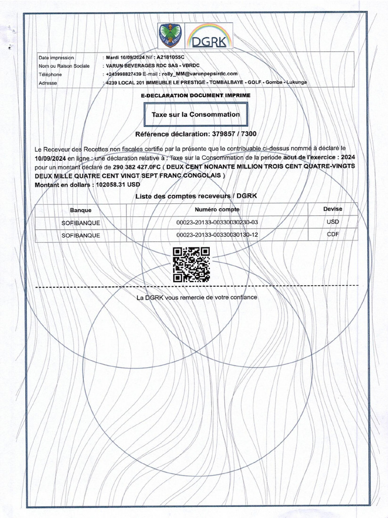 NOTE DE PERCEPTION TC 379857_0001 | PDF