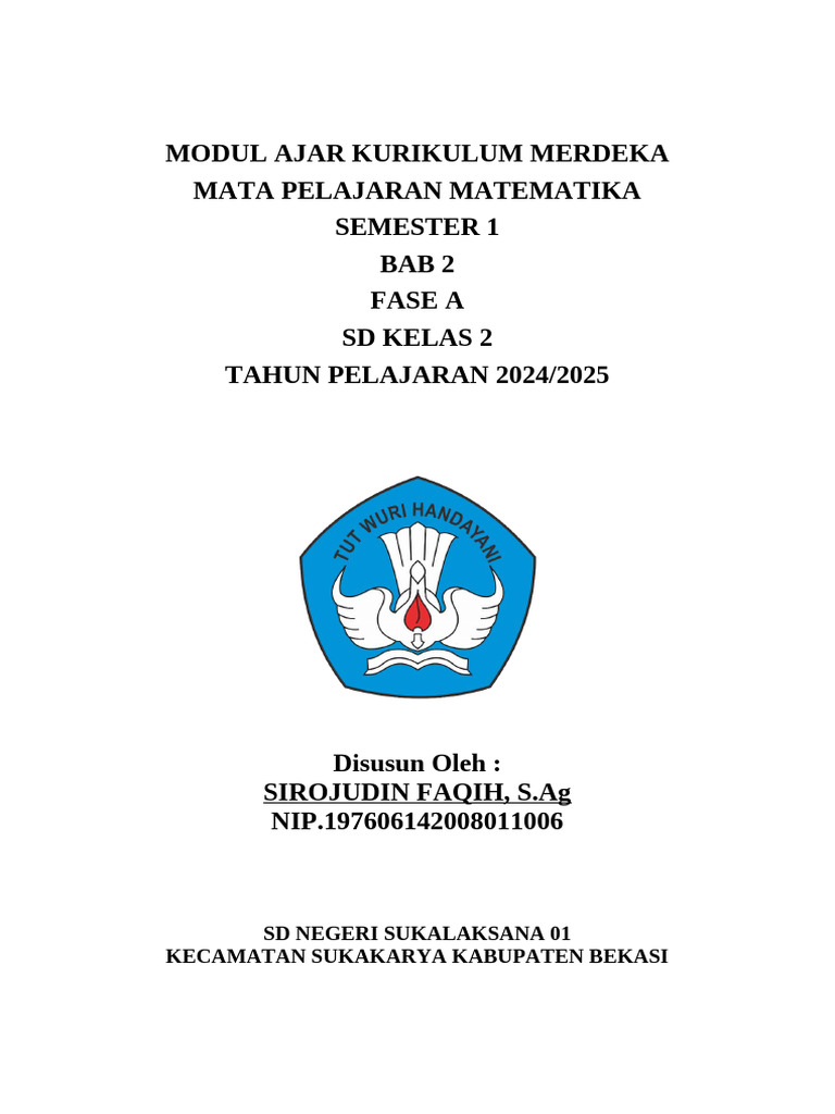 2 Modul Ajar MTK Kelas 2 BAB 2 | PDF