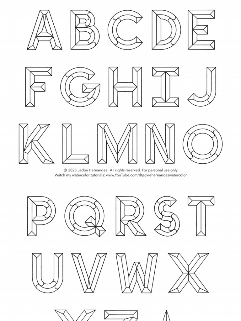 Beveled+Letters | PDF