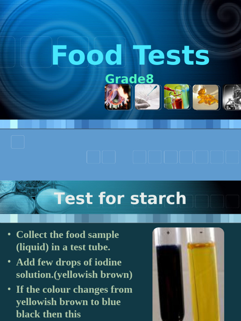 Food Tests | PDF