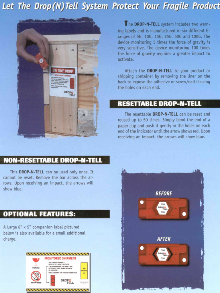 Drop-N-Tell Instructions | PDF