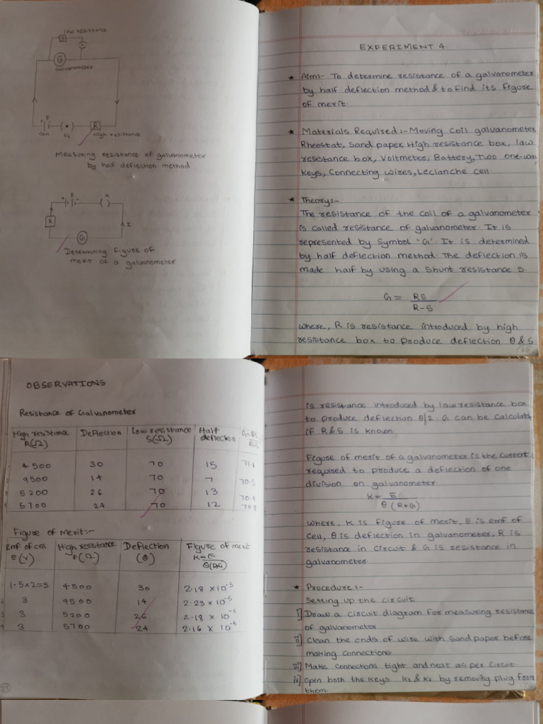 experiment 4 physics | PDF