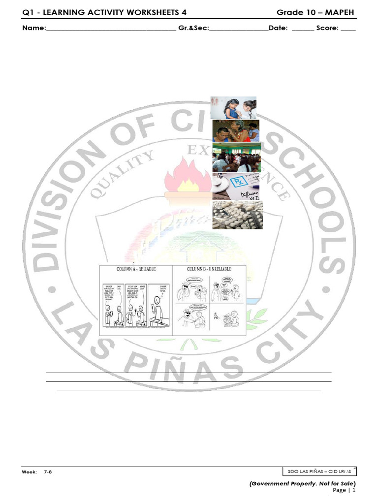 Q1 G10 MAPEH LAW 4 | PDF