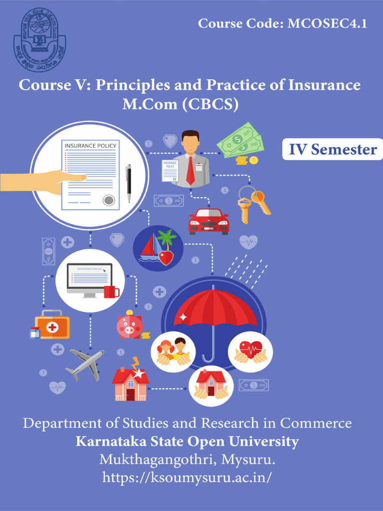 Principles and Practice of Insurance | PDF