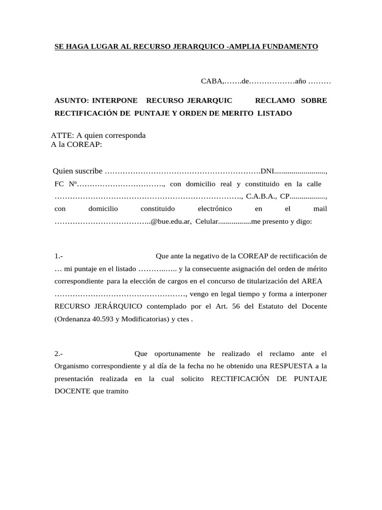 Modelo Recurso Jerarquico | PDF