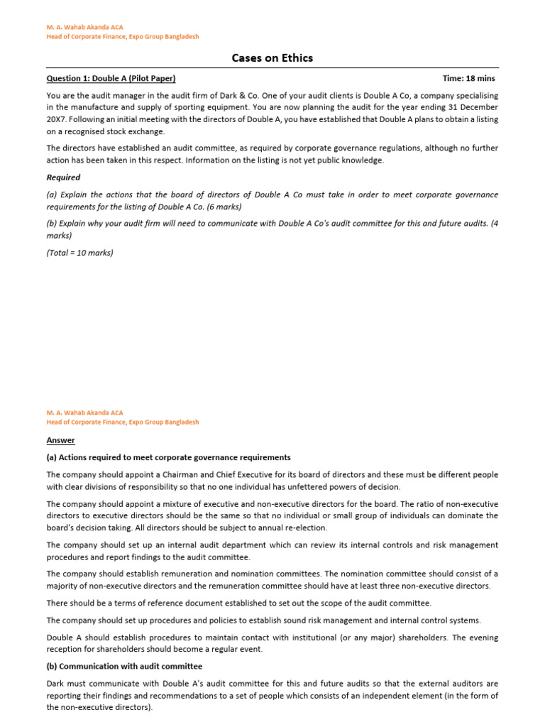 Cases and Answers Part 2 | PDF