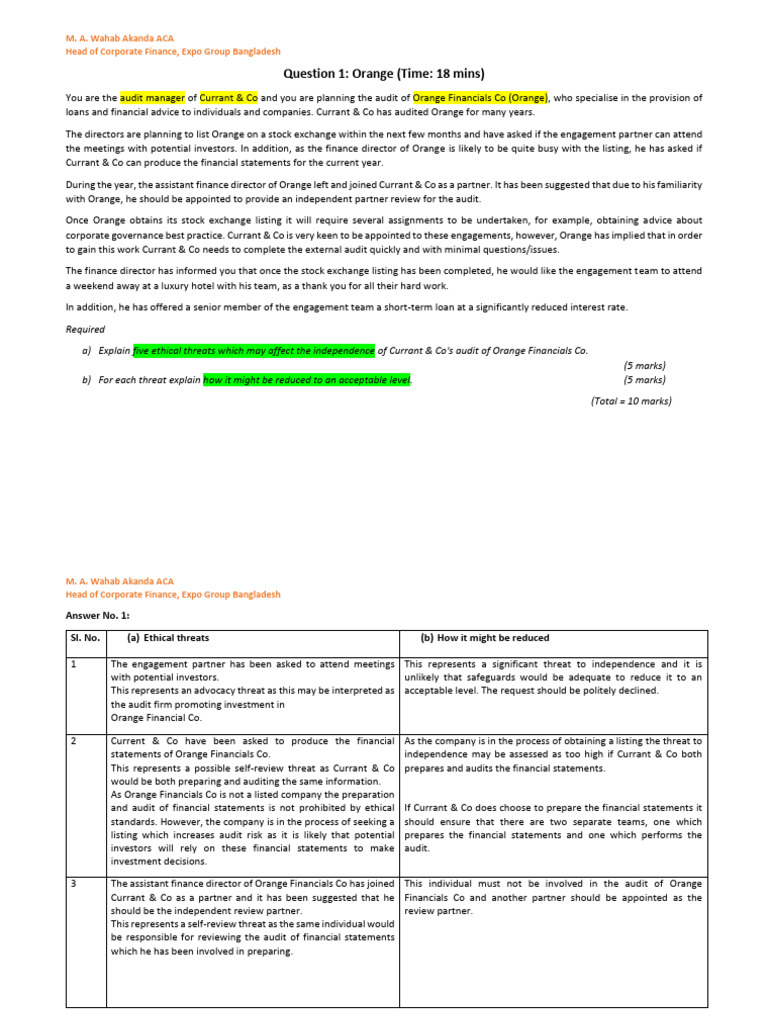 Cases and Answers Part 1 | PDF
