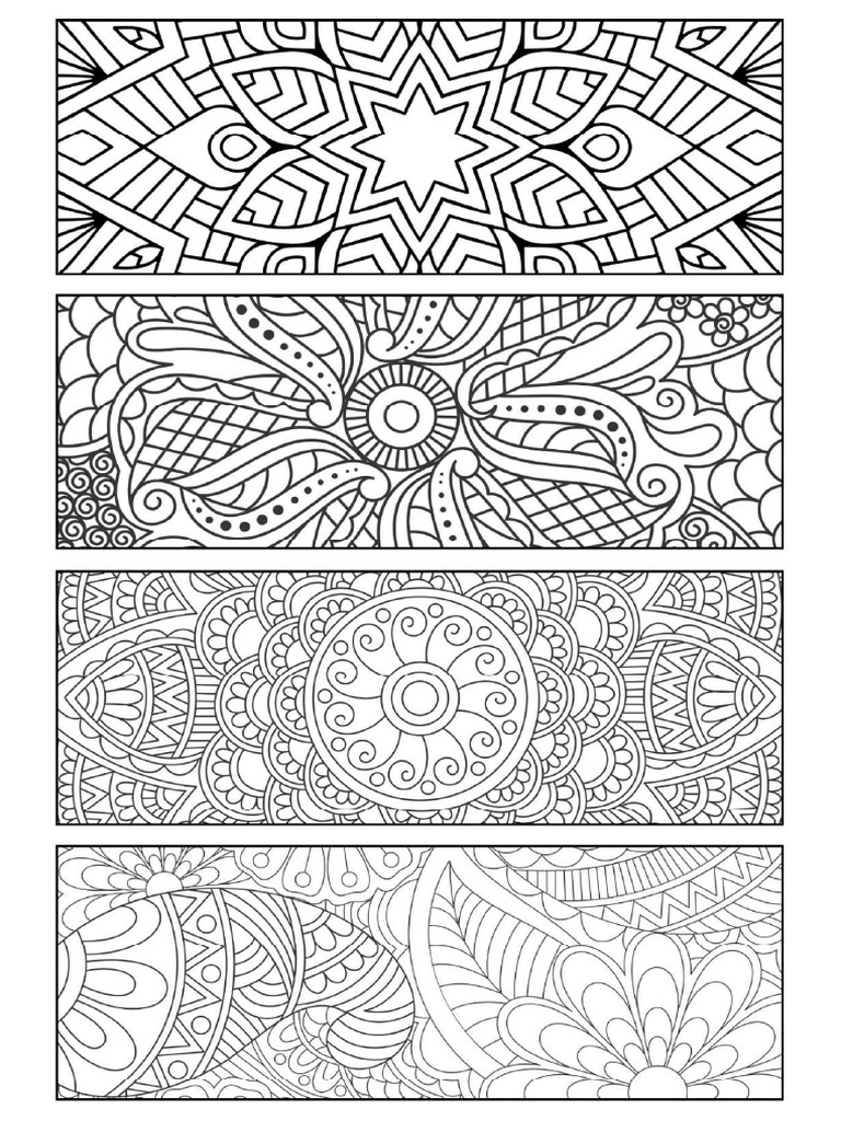 Free Printable Coloring Bookmarks 132152 Compressed | PDF