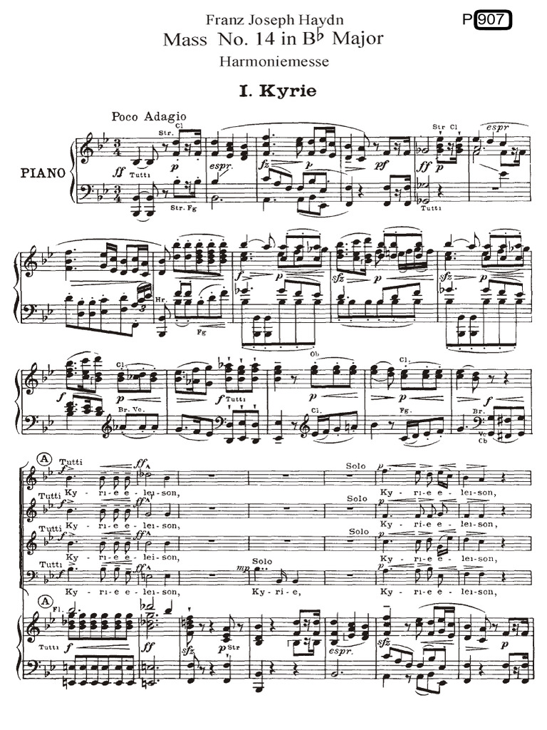907 - Haydn - Harmoniemesse | PDF