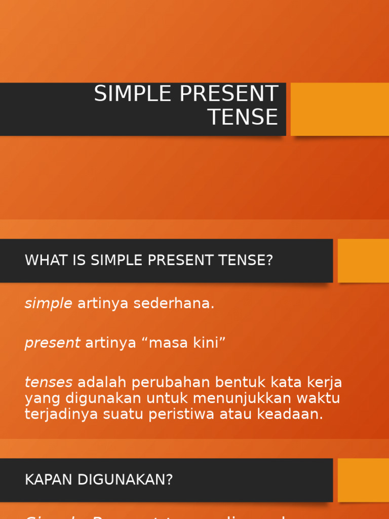 Simple Present Tense | PDF