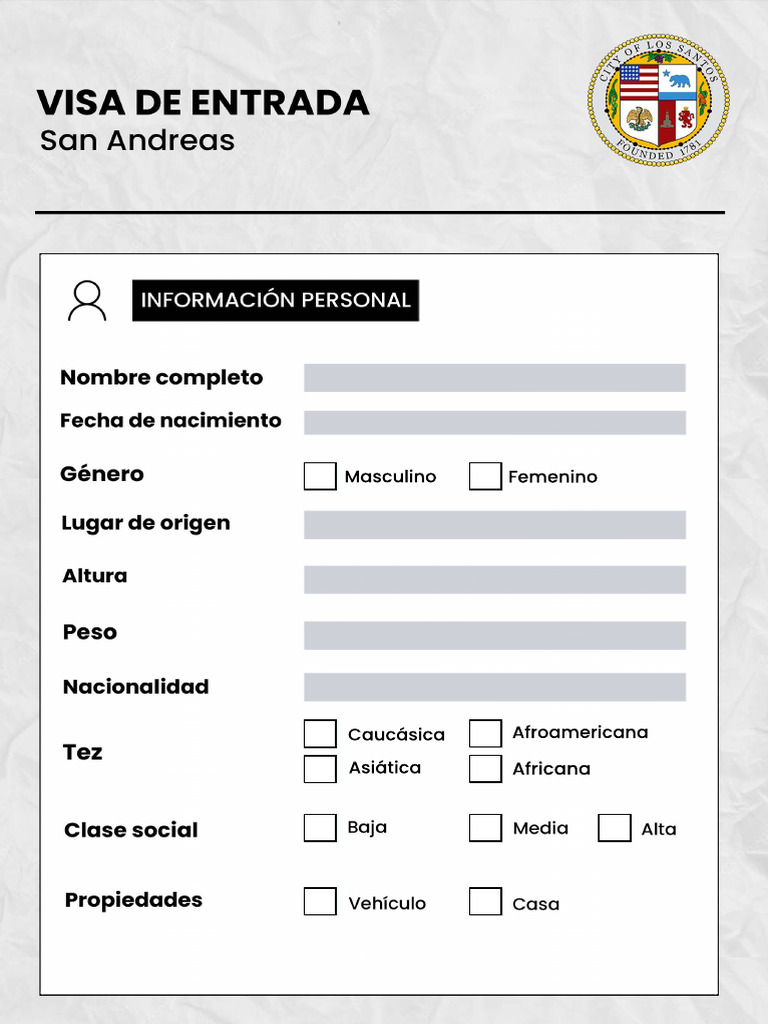 Raúl Santos - Ficha - Personaje - Forasteros | PDF