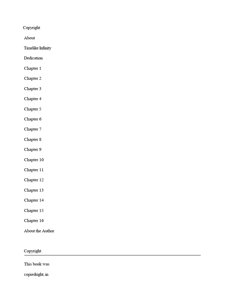 Timelike Infinity | PDF