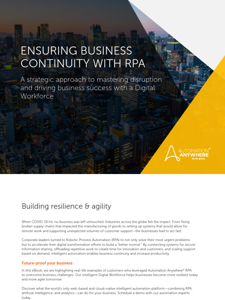 AA CaseStudies Ensuring Business Continuity With Rpa - en | PDF ...