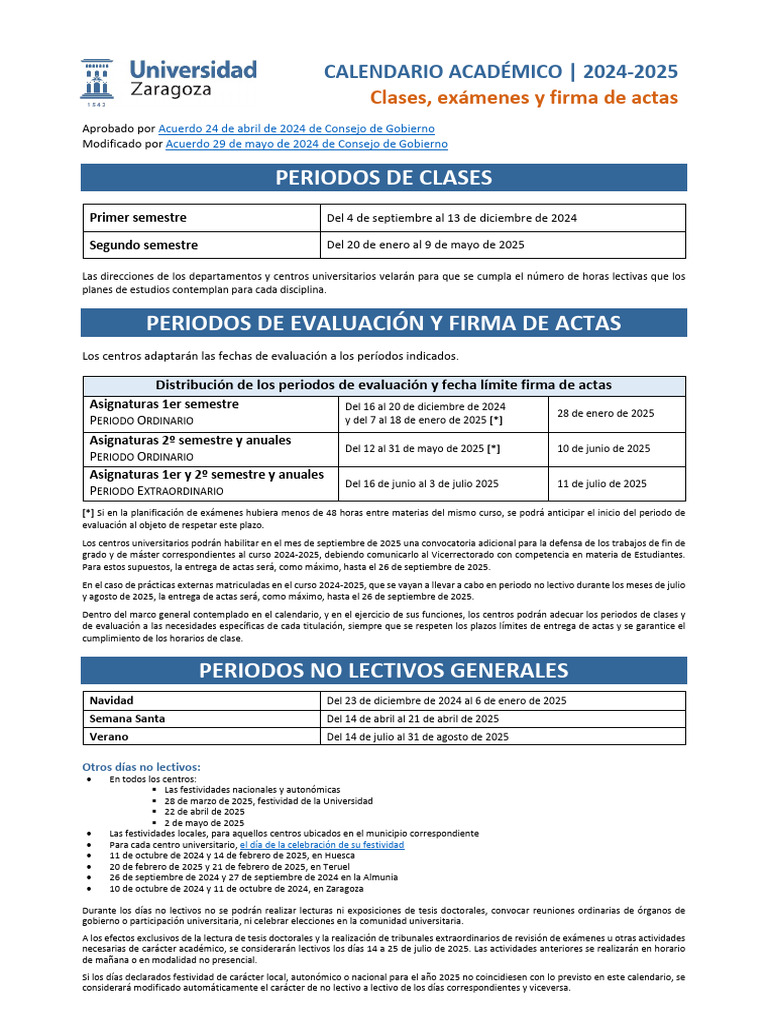Clases - Exam - .Actas 24-25.v2 - 0 | PDF