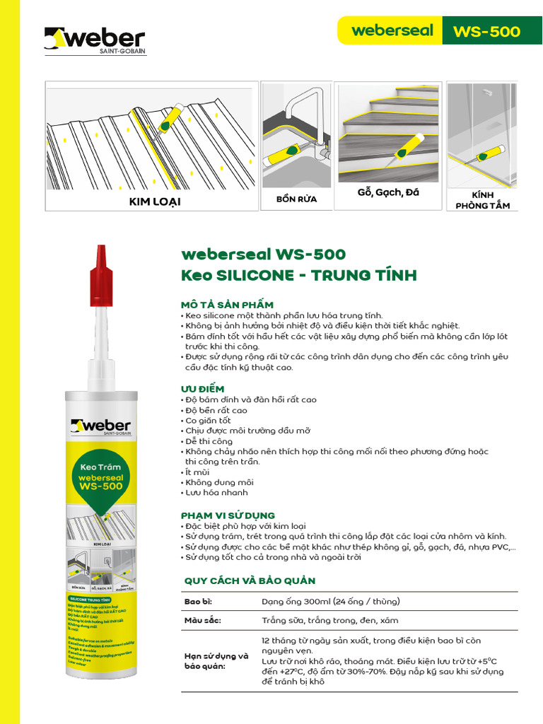 TDS - Weberseal WS500 - VN | PDF