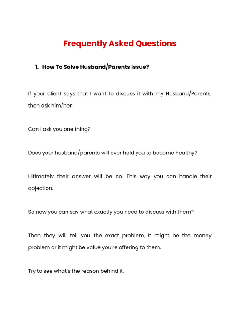 Frequently Asked Questions | PDF