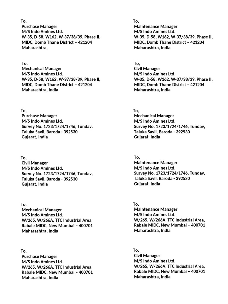 Sample Address - Copy 12 | PDF