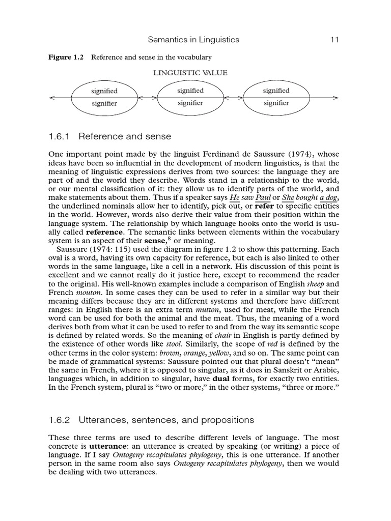 Sense Vs Reference | PDF