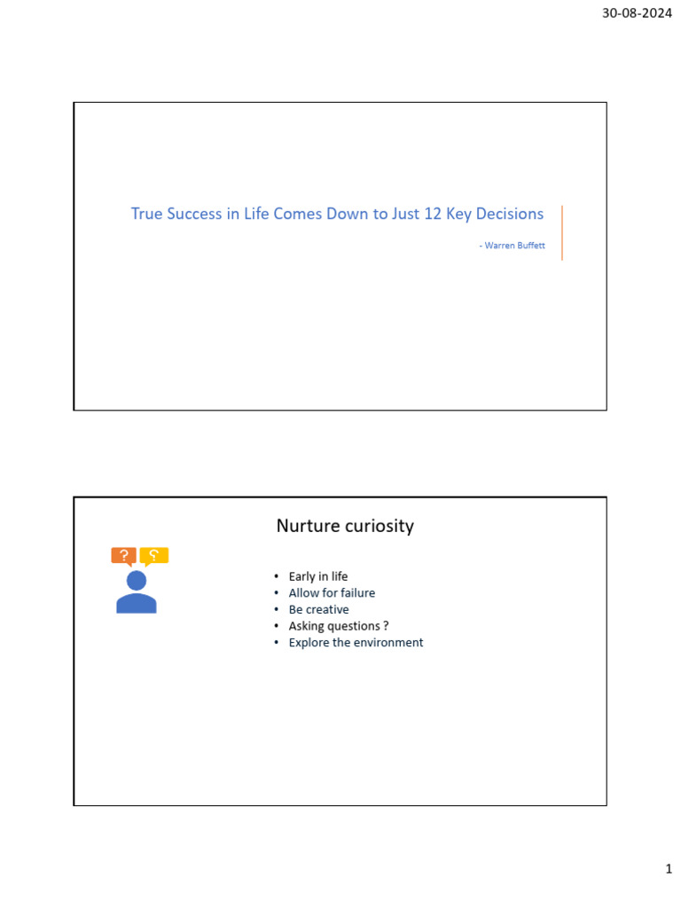 Chintan - 12 Decisions | PDF