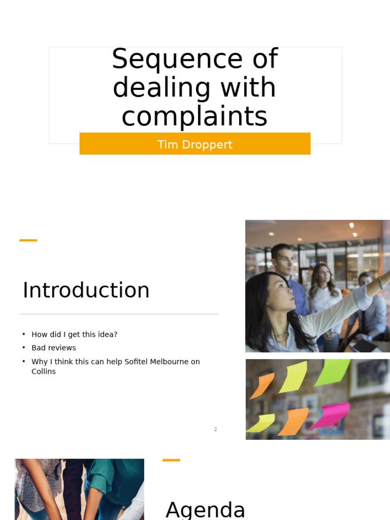 Sequence of Dealing With Complaints | PDF