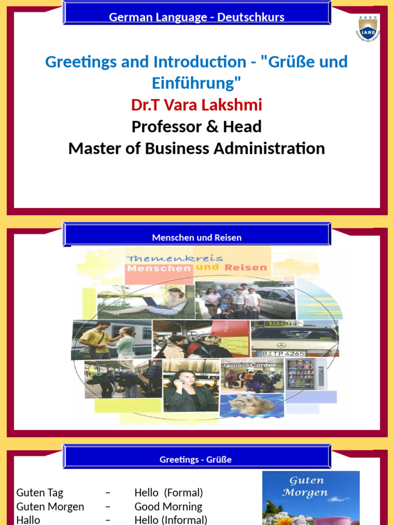 Lesson1-Greetings and Introduction | PDF