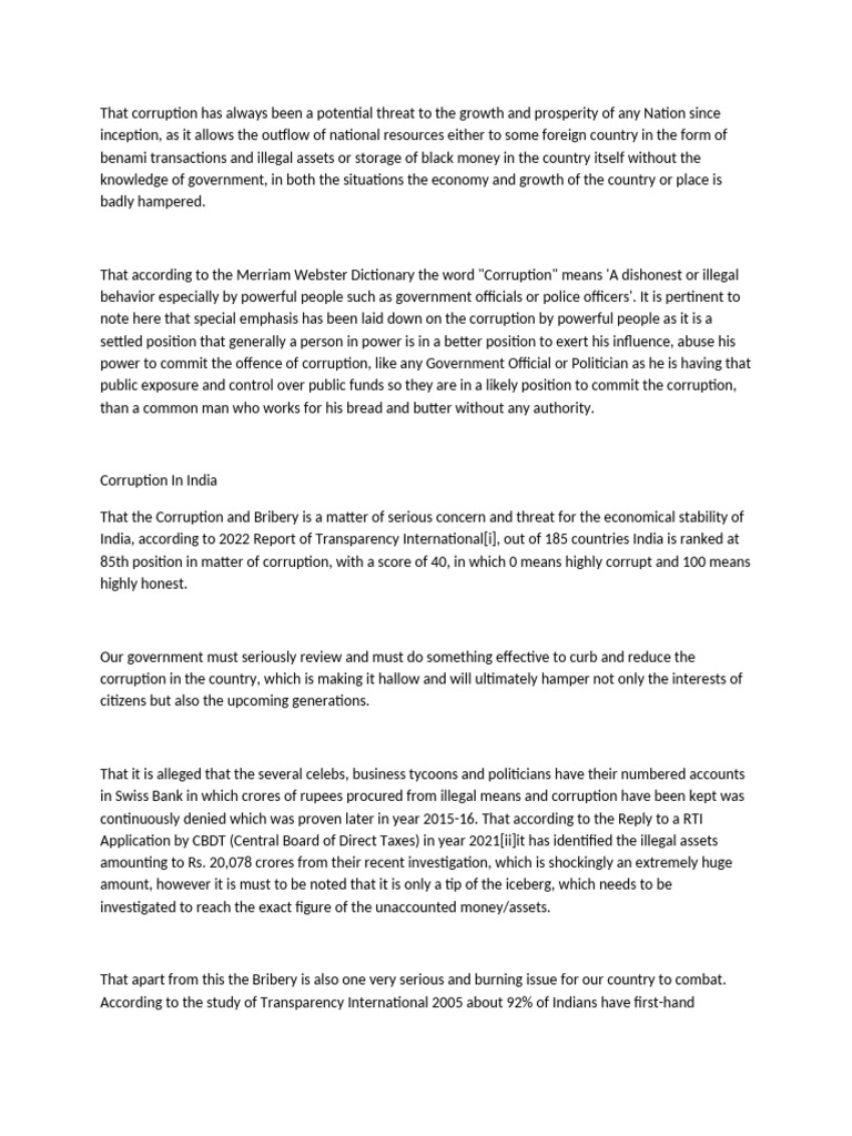 Corruption | PDF