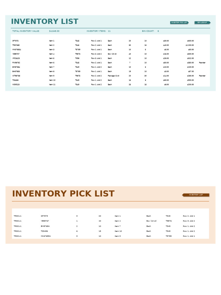 Book Inventory Sheet | PDF