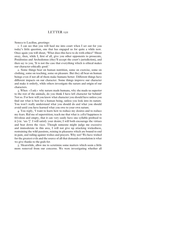 Seneca Letters | PDF
