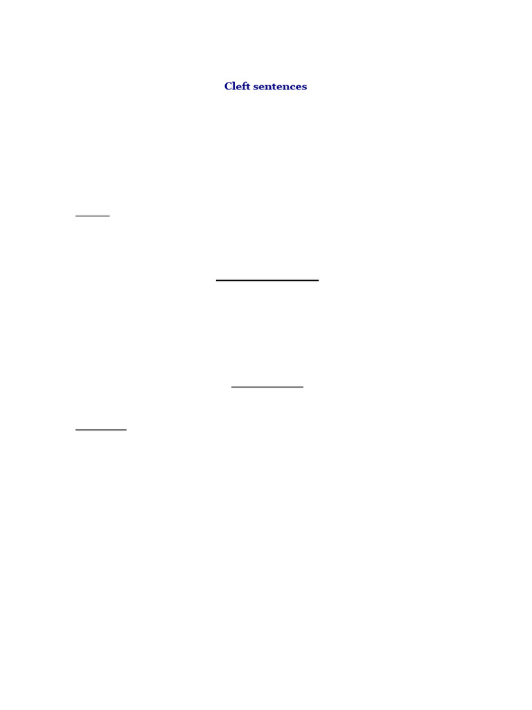 Cleft_sentences_practice_(1) | PDF
