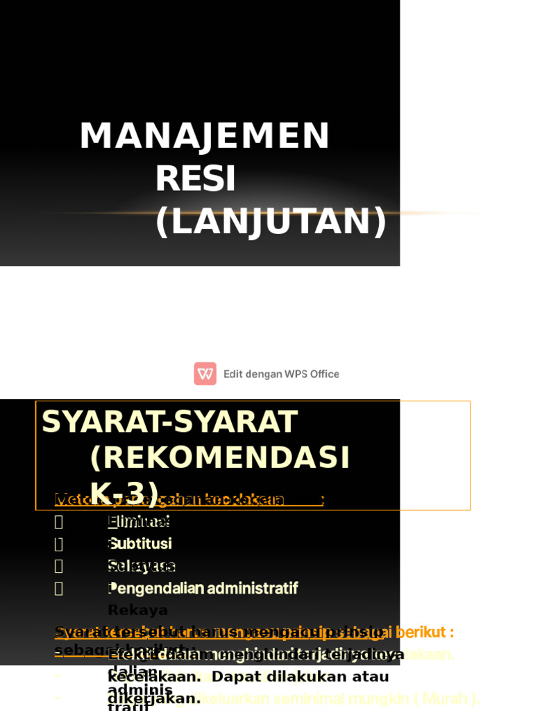 TM 5 Manajemen Resiko (Lanjutan) | PDF