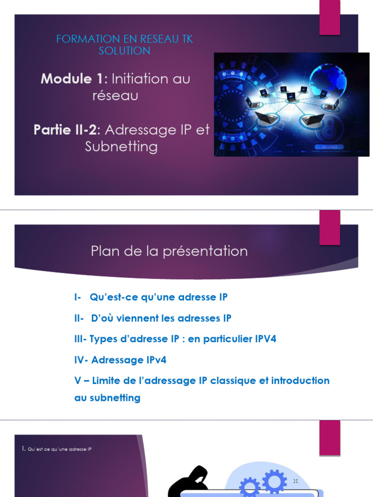 Presentation-Semaine 2- Partie 2(Adressage IP) | PDF