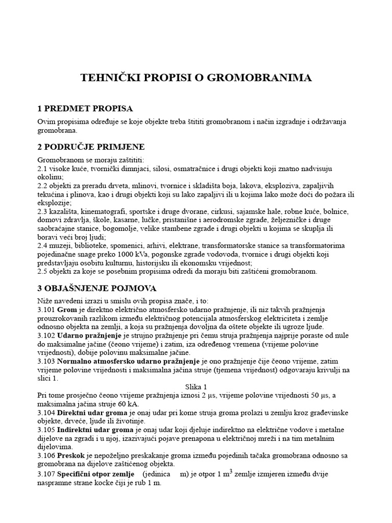 Tehnicki Propisi o Gromobranima | PDF