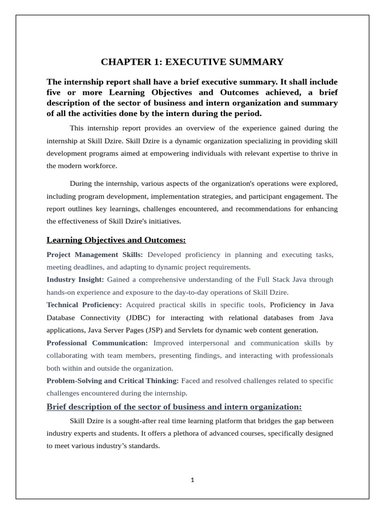 Internz Report | PDF