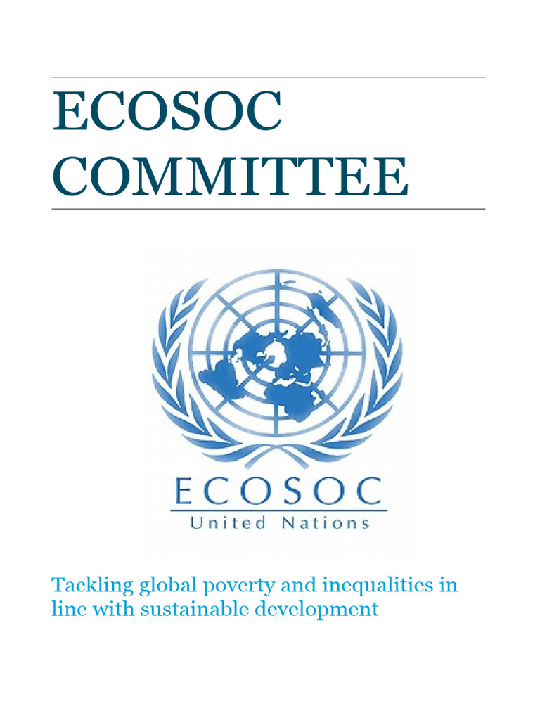 Ecosoc Tmun - Study Guide Word | PDF