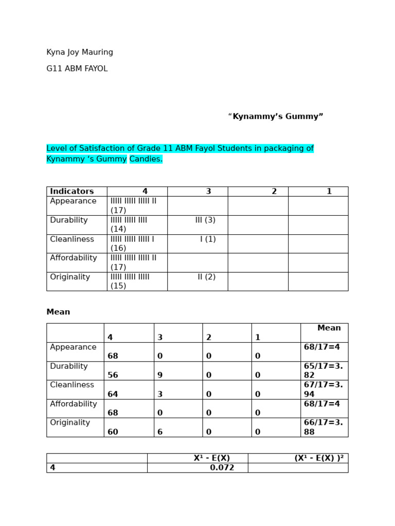 Stats and Prob | PDF