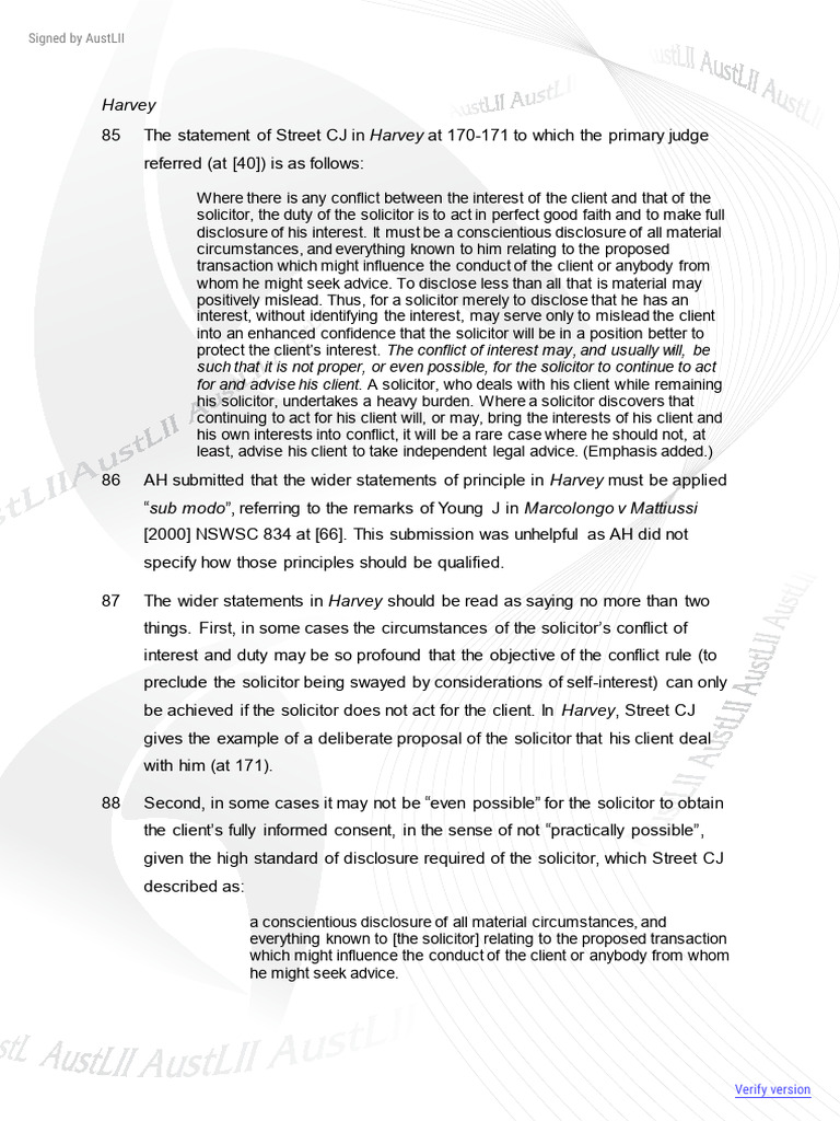 Solicitor Conflict of Interest Rules | PDF | Conflict Of Interest | Fiduciary